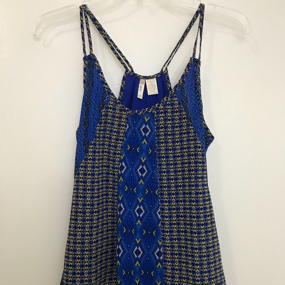 Tops | Blue And Yellow Tank | Poshmark